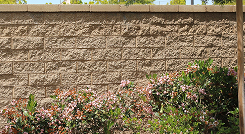 Split Face Block Wall Section - Wall Design Ideas