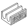 Angelus Block 12x8x16 CMU - Shotblast